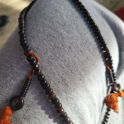 Sanskrit om Symbol, Hindu 'OM' Symbol, Inlaid Coral & Turquoise on Wood ...