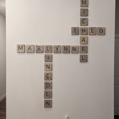 Multi Color Scrabble Tiles Oversized Scrabble Tiles Blocks - Etsy