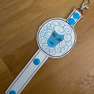 Moon Key Fob and Dangle Set Digital Embroidery File 4x4 in - Etsy