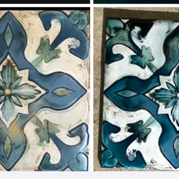 Kitchen Bathroom Backsplash Tile Floor Tile Custom Tile Vintage ...
