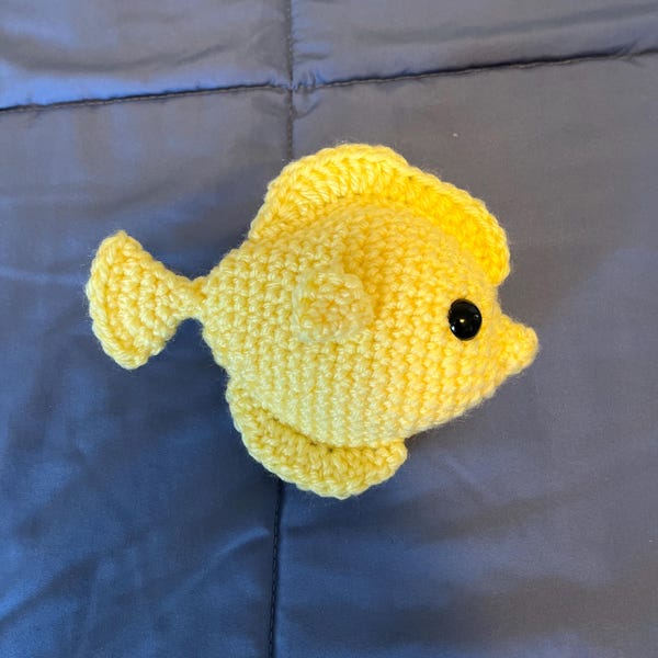 PATTERN: Yolly the Yellow Tang Pattern - Amigurumi Fish Pattern ...