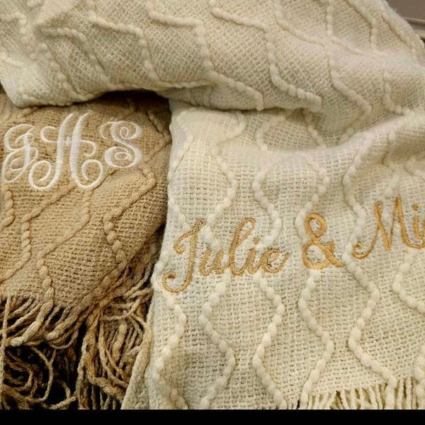 Personalized Blanket,monogrammed Throw,blanket With Name,cotton ...