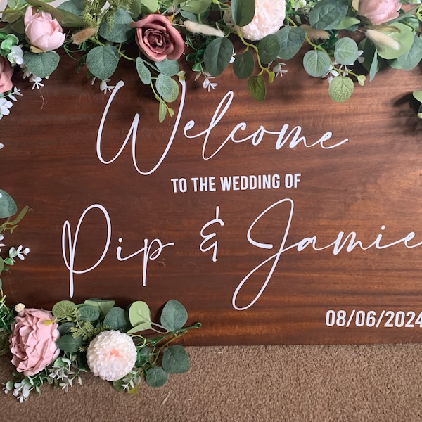 DIY Custom Vinyl Sticker Welcome Sign Stickers Vinyl Lettering Event ...