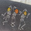 Dancing Skeletons Embroidery Design, Halloween Pumpkin Face Skeleton ...