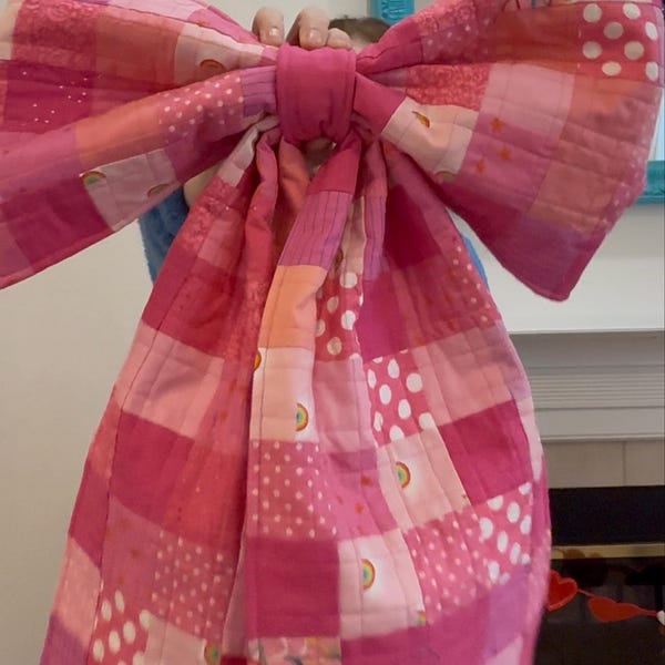 Patchwork Quilted Bow Sewing Pattern PDF • Confident Beginner • Scrap ...