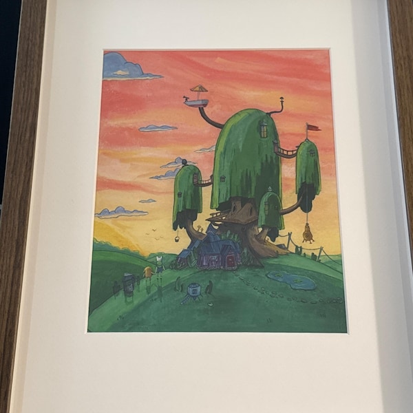 Adventure Time Treehouse Art Print: Finn and Jake Illustration - Etsy
