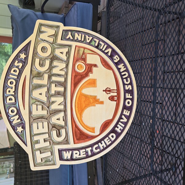 Mos Eisley Cantina Sign No Droids - Etsy