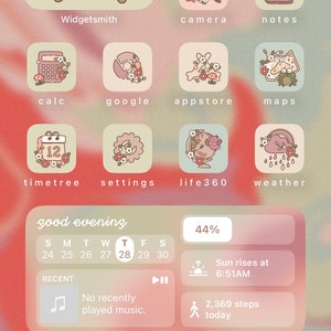 Cozy Fall App Icon Set Autumn Aesthetic Ios App Icons Custom Home ...
