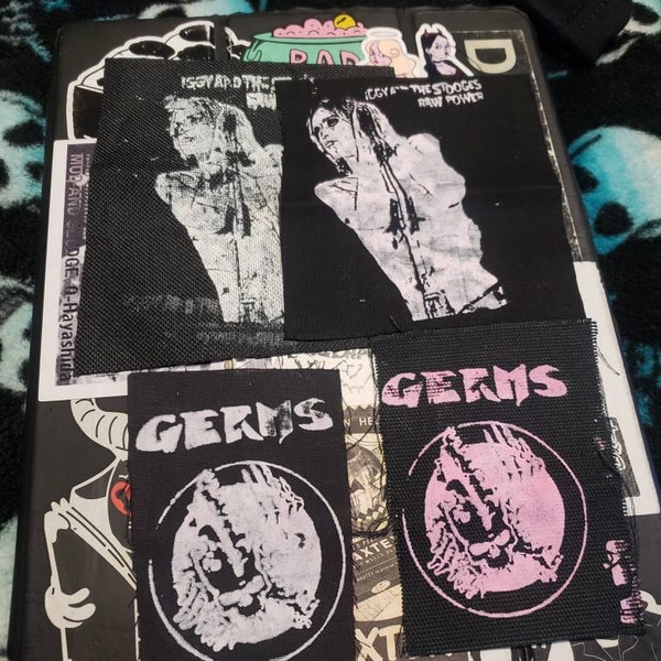 The Germs Logo Skull Band Patch - Etsy