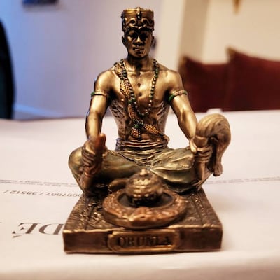 Vintage Orúla Mini Statue Small Orisha of Wisdom, Knowledge, and ...