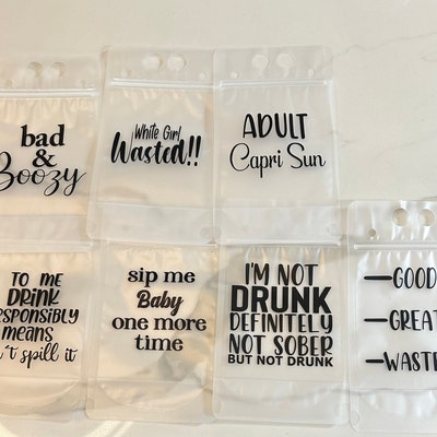 Reusable Drink Pouches With Straw / Custom Drink Pouches / Drink Pouch ...