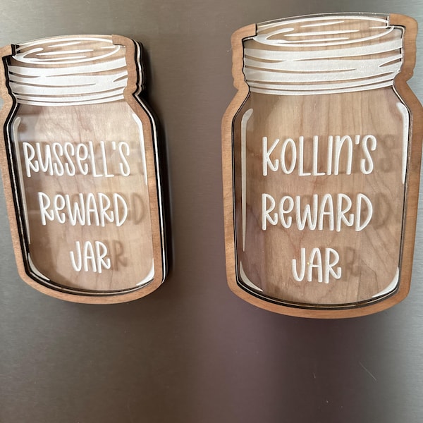 Custom Reward Jar With Tokens | Reward Jar for Kids | Reward System ...
