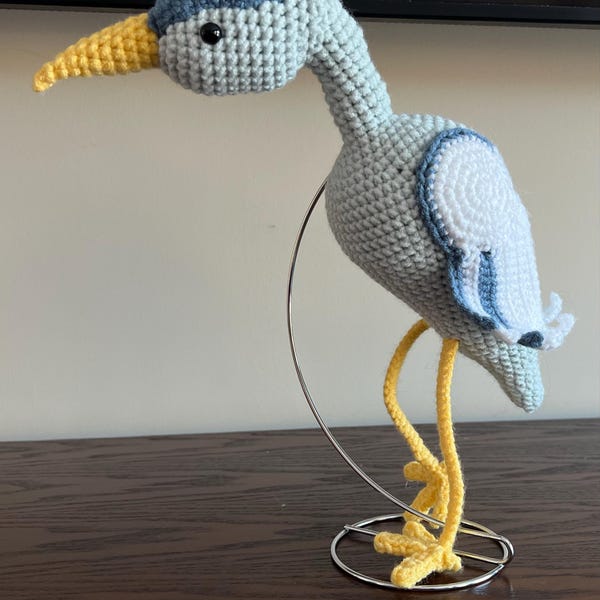 PATTERN, Hermes the Heron, Amigurumi Plush Crochet Pattern in PDF ...