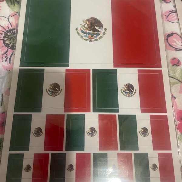 Mexico Flag Stickers - Etsy