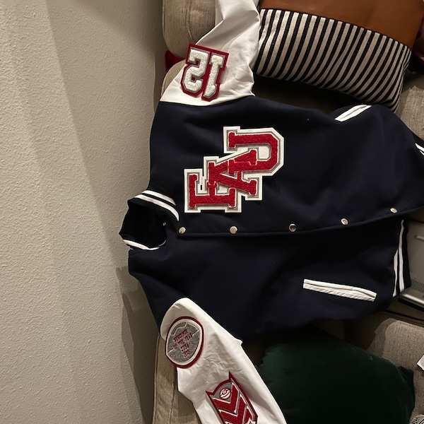 Chenille Sports Custom Letterman Jacket Patch - Made in USA - Etsy