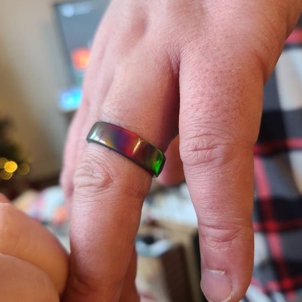 Elk Antler Ring W/ Carbon Fiber Stripes, Elk Antler Rings, Unique ...