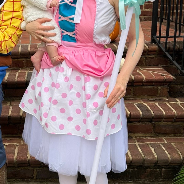 Bo Peep Costume Apron, Womens Costume Apron, Bo Peep Dress up Apron ...