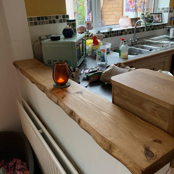 WAVY EDGE RUSTIC Shelving Board | Industrial Scaffold | Reclaimed ...