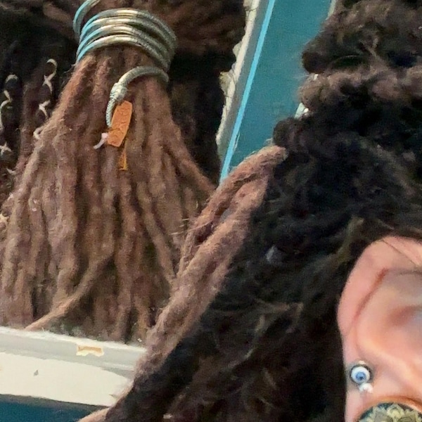 Bendable Snake Dread Tie: Flexible Hair Clip for Dreads - Etsy