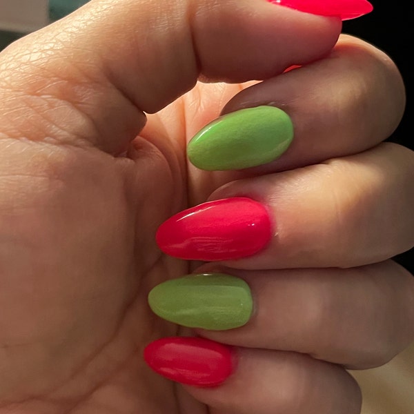 Electric Watermelon Bundle- Dip Powder, Dip Powder for Nails, Acrylic ...