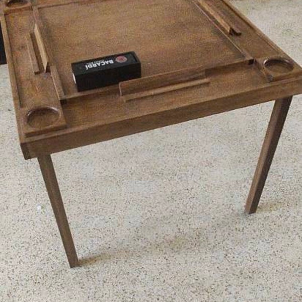 BIG 36x36 Domino Table! Wood Folding Legs!! - Etsy