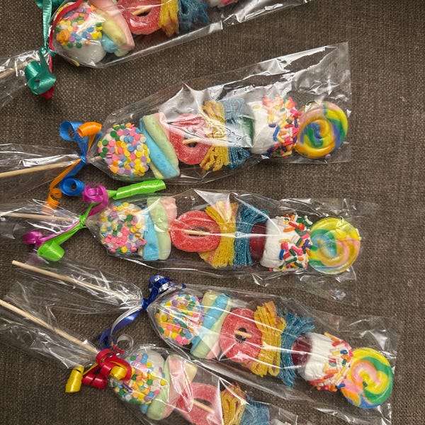 Lush Candy Kabobs (set of 5) Large Birthday Treats - Etsy