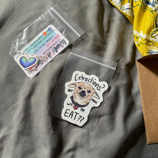 Extractions?? Sticker, Waterproof Sticker, Laminated Sticker, Vet Med ...