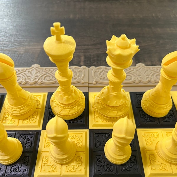 3D Printed Hexchess Set the Royals - Etsy