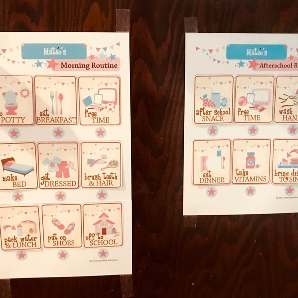 Create Your Own Chart! | Routine Chart | Chore Chart | Chart for Cards ...