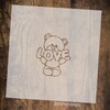 Valentine Digital Stamps,digital Stamps,valentine Bear Digital Stamps ...