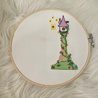 Tangled Inspired Machine Embroidery Design. Birthday Lanterns - Etsy
