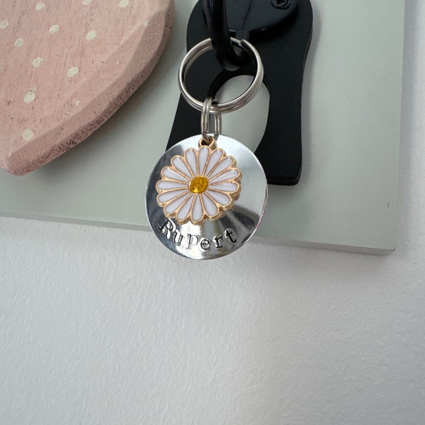 Personalised Daisy Dog ID Tag, Small/medium Dog Tags, Dog Tags for Dogs ...