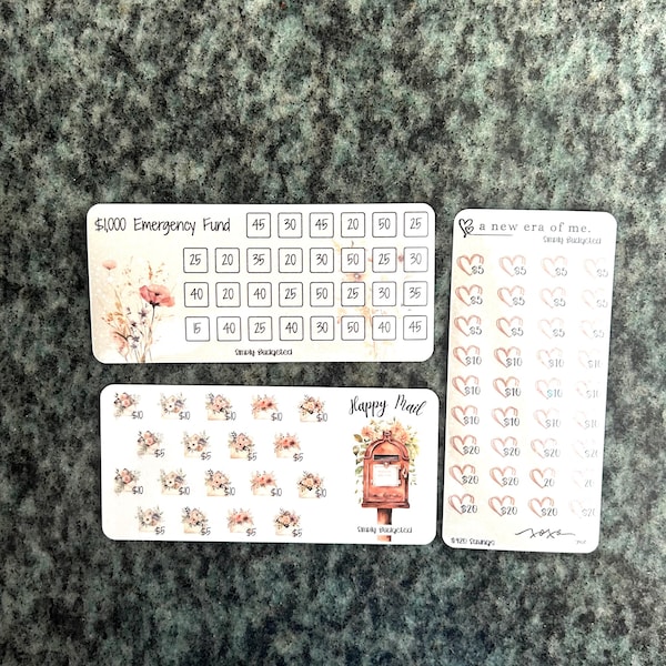 Sinking Fund Sticker Sheets - Etsy