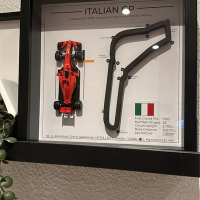 F1 ITALIAN MONZA 2022 GP Frame With the Winning Car F1 Track Wall Art ...