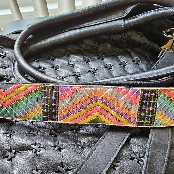 Embroidered Purse Strap Crossbody Strap for Purses Gift for Mom Boho ...