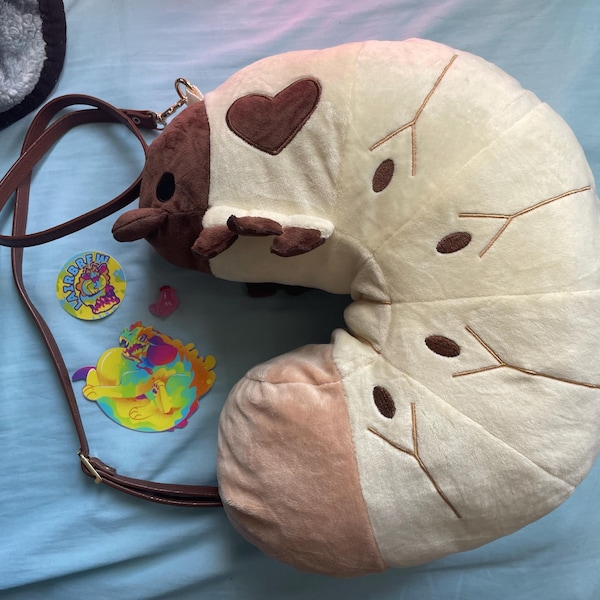 Beetle Grub Plush Bag - Insect Invertebrate Worm Maggot Larvae Invert ...