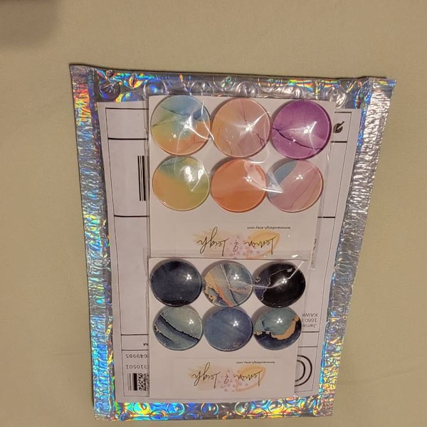 Alcohol Ink Abstract Magnets - Set of 6 - Art Magnets - Etsy