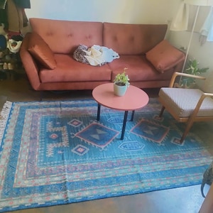 Bohemian Inspired Hand Woven Cotton Hand Woven Rug, Cotton Rag Rug ...