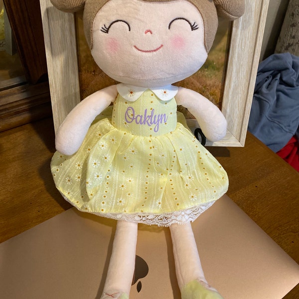 Personalized Dolls Custom Baby Doll Baby Shower Gift First Baby Doll ...