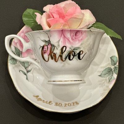 Tea Cup Personalized Tea Cup Custom Tea Cup Tea Lover Gift Teacup Gift ...