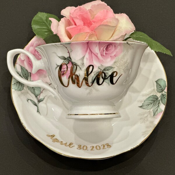 Tea Cup | Personalized Tea Cup | Custom Tea Cup | Tea Lover Gift ...