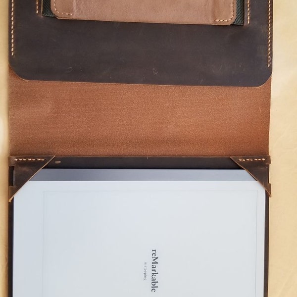 Personalized Distressed Leather Remarkable 2 Tablet Case , All Leather ...