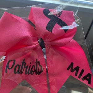 Custom College Cheer Bows Designed in Your Team Colors. Writing on ...