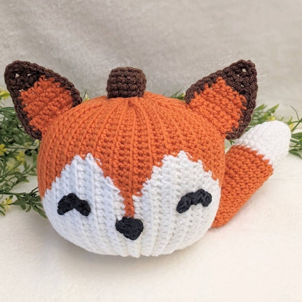 CROCHET PATTERN X Crochet Fox Pumpkin, English Written Pattern, PDF ...