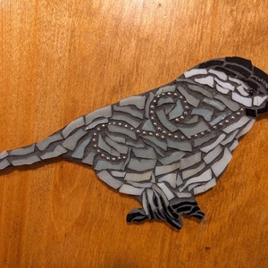 Chickadee DIY Stained Glass Mosaic Kit - Etsy