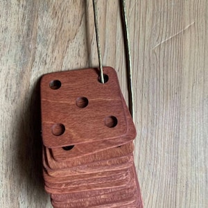 Tablet Weaving Cards /5 Holes Weaving Cards/ Wooden Tablets / Set of 8 ...