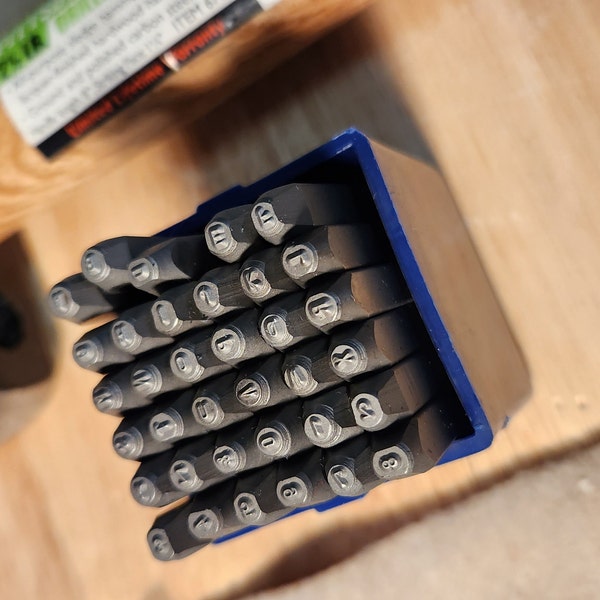 Single Letter Uppercase Typewriter Font 6mm LARGE- Steel Stamps for ...