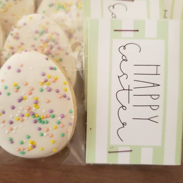 3" Happy Easter Treat Topper Printable Treat Bag Toppers- Easter Soft ...