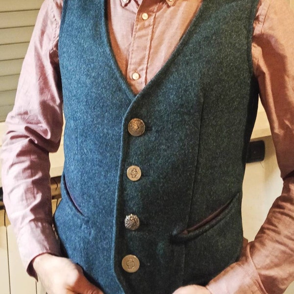 Vest Pattern for Men | Men Sewing Pattern | Waistcoat for Men| Sewing ...