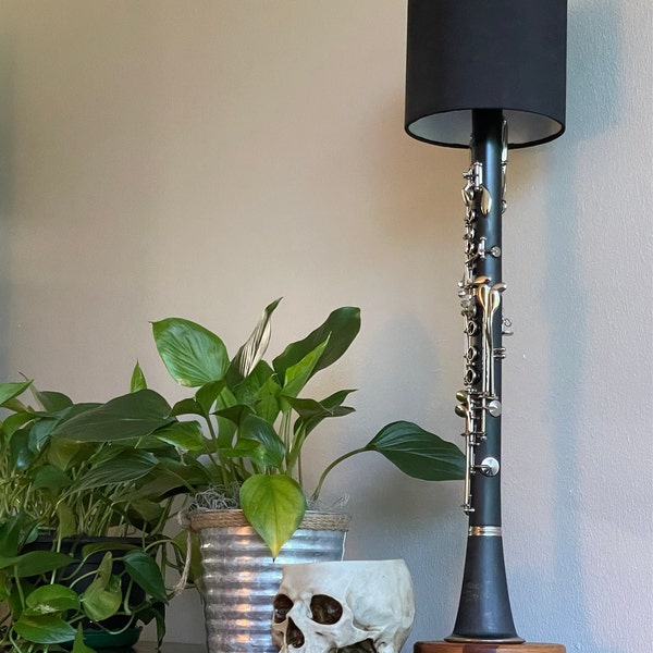 Upcycled Clarinet Lamp - Etsy